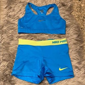 Nike | Shorts | Nike Pro Workout Set | Poshmark